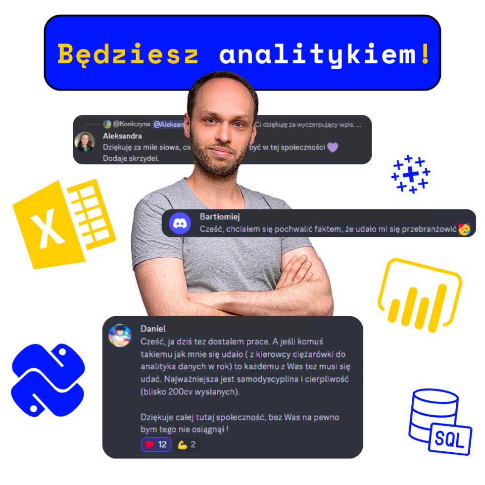 Analiza danych | Excel / SQL / Tableau / Python i nie tylko KajoData